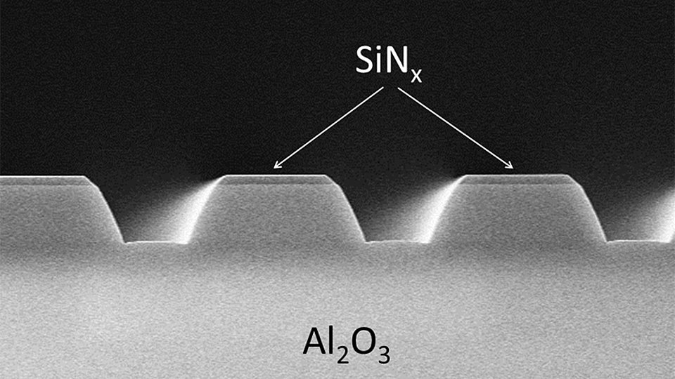 Patterning of 100 mm sapphire substrates for fabrication of semi-polar ...