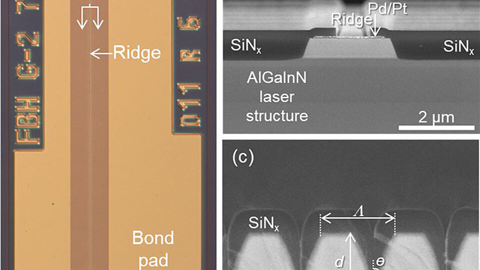 GaN-based DFB laser diodes with 10th-order laterally coupled surface ...